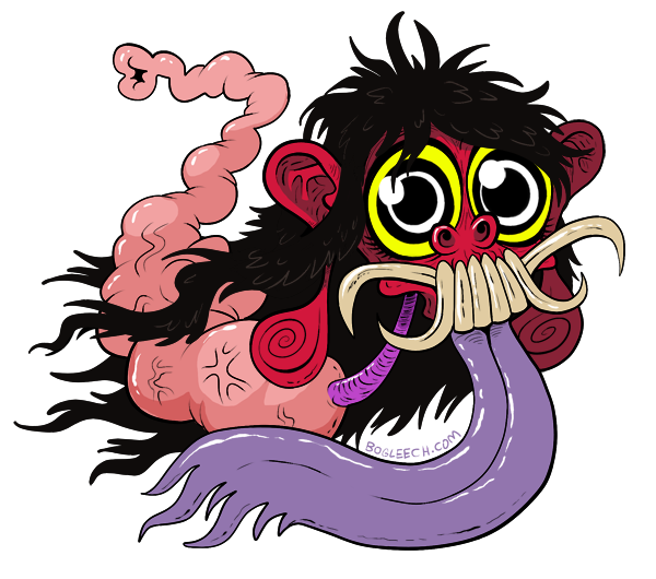 sideblog for the siterunner of bogleech.com, My cartoon take on a Leyak ...